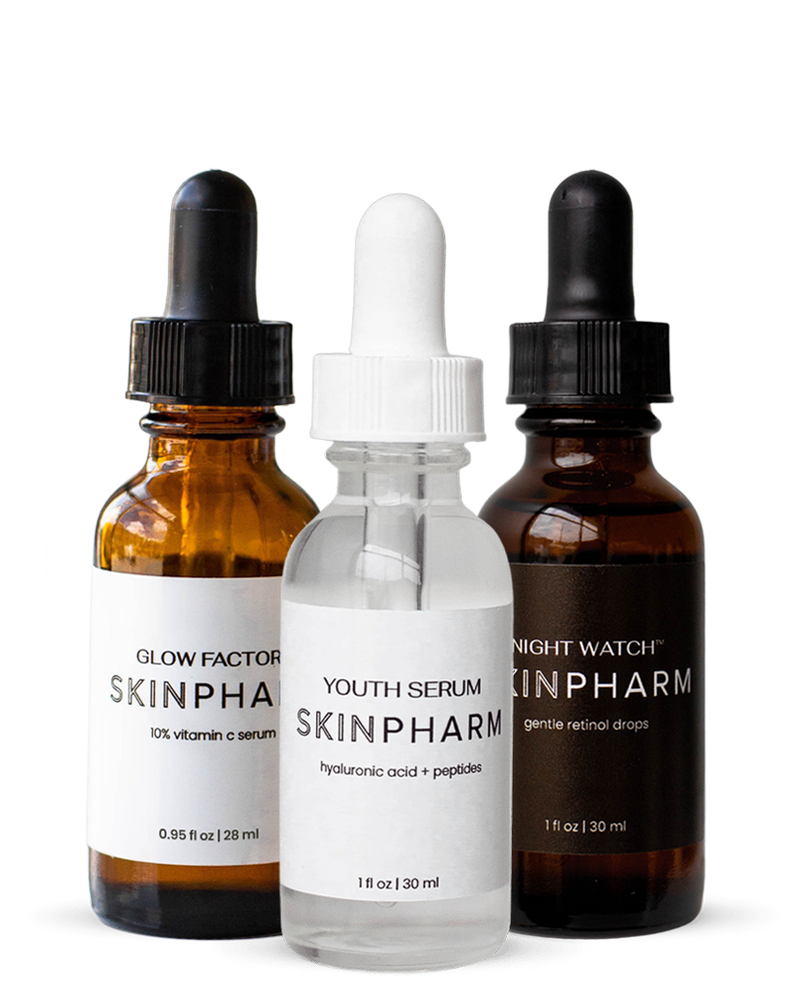 Serum Trio | Vitamin C, Hyaluronic Acid & Retinol | Skin Pharm